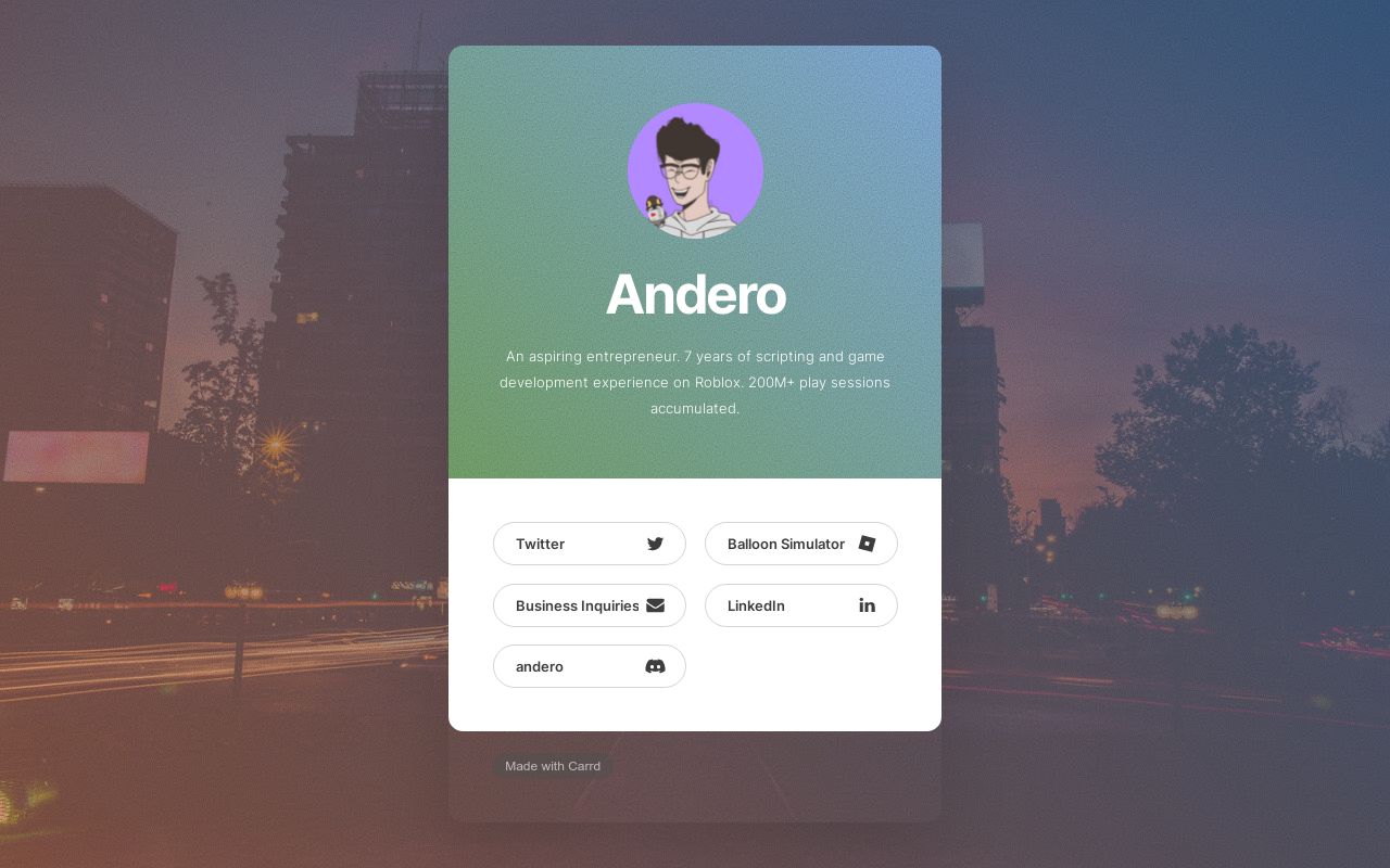 Andero's Page